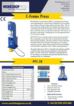 PPC-28 C-Frame Press 28 tons of Pressure | Workshop Press