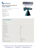 Scantool 150 Industrial Grade Belt Grinder with 150 x 2000mm belt