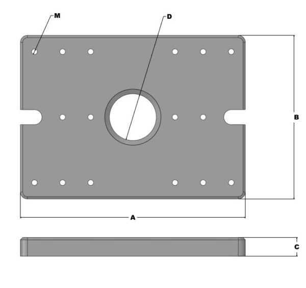 Work Table for 60 Ton workshop press with mounting and centre.